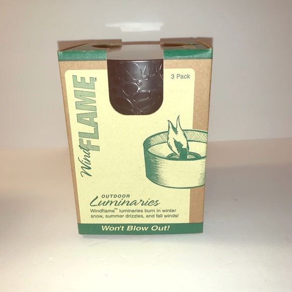 Wind Flame | Other | Wind Flame Outdoor Luminaries 3pack | Poshmark